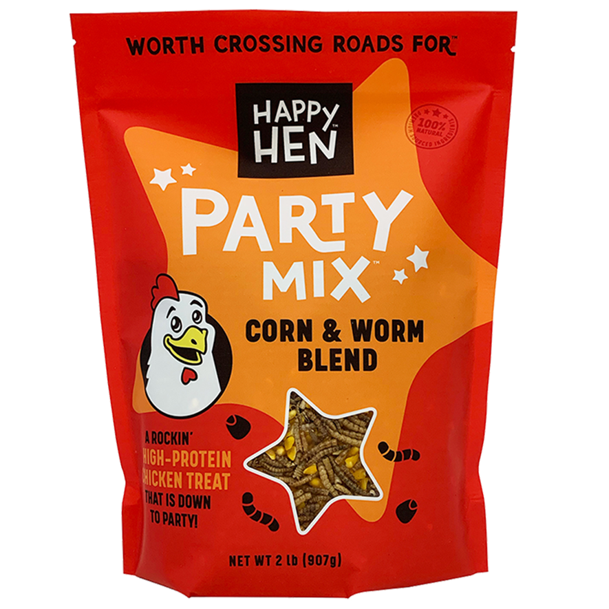 Happy Hen Party Mix™ Corn and Mealworm - Denton, TX - D&L Farm and Home